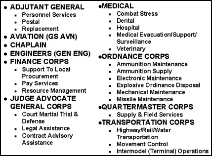 FM3-90 Appendix A Army Branches and Tactical Echelons