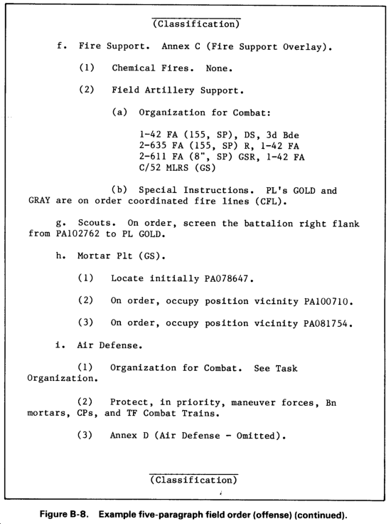 FM 71-2 Appendix B